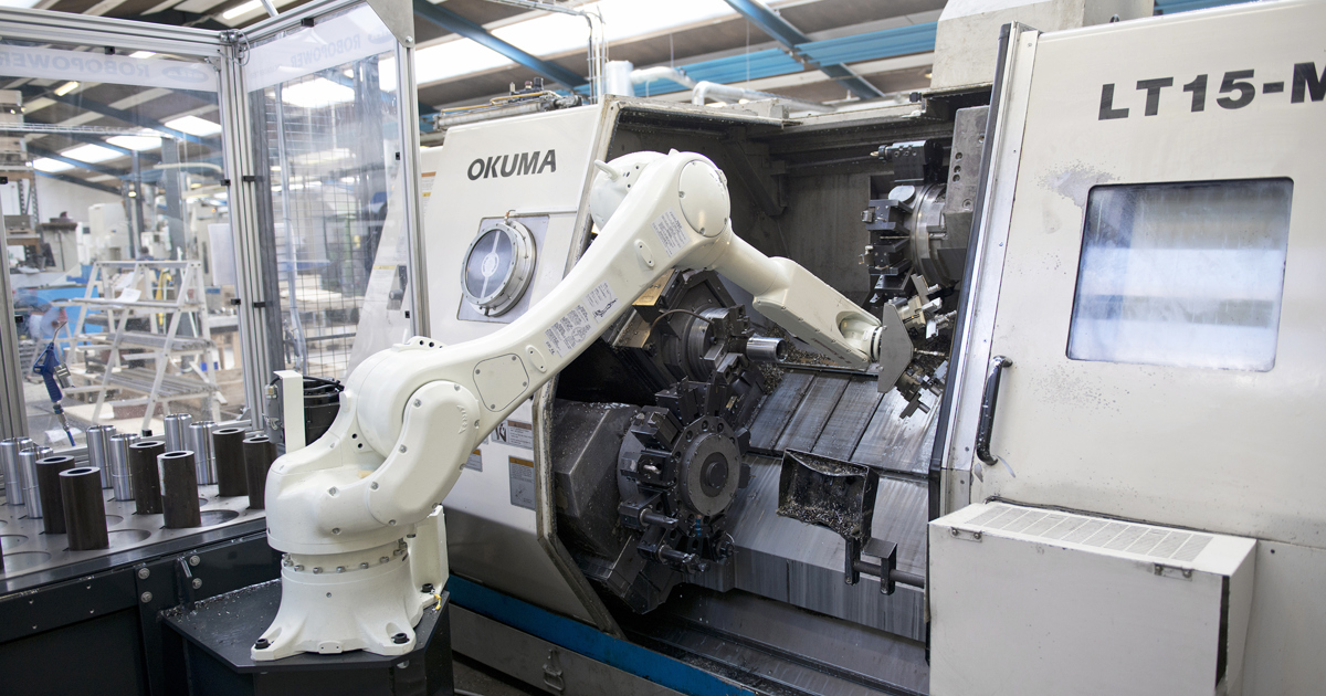 Automate monotonous machine operating tasks with industrial robots